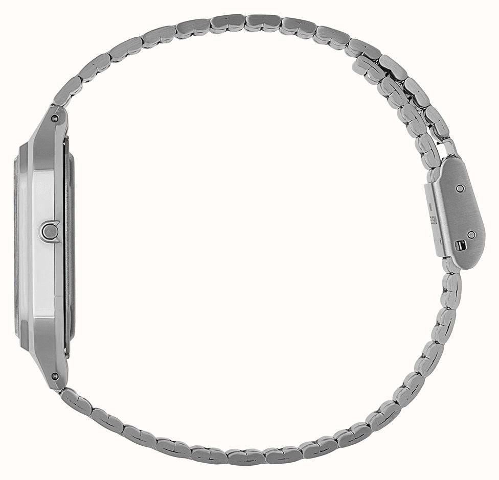 Casio Vintage Dual-Display (29.8mm) Black Dial / Stainless Steel AQ ...