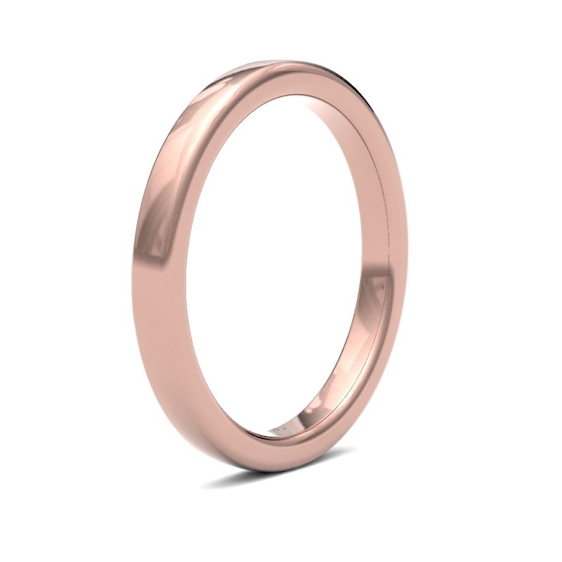 James Moore Wedding Ring | 18ct Rose Gold | 2.5mm | Heavy | Size Soft ...