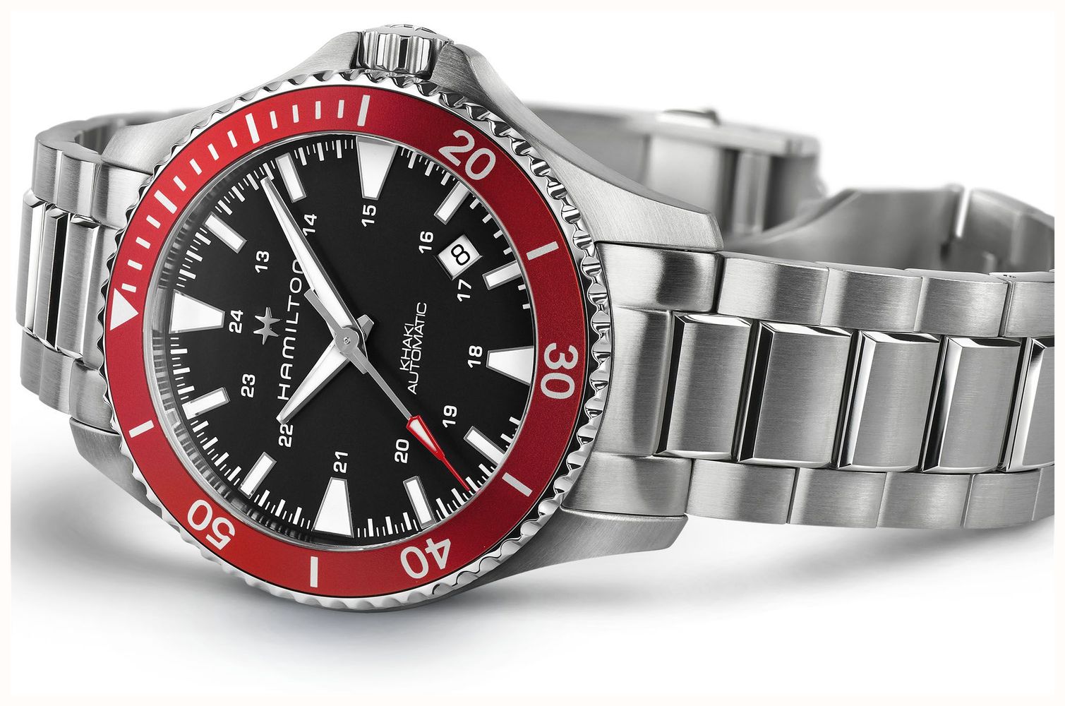 Hamilton Khaki Navy Scuba Automatik (40 Mm) Schwarzes Zifferblatt ...