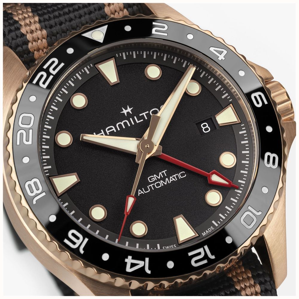 Hamilton Khaki Navy Scuba Automatic GMT Bronze (43 Mm) Gekörntes ...