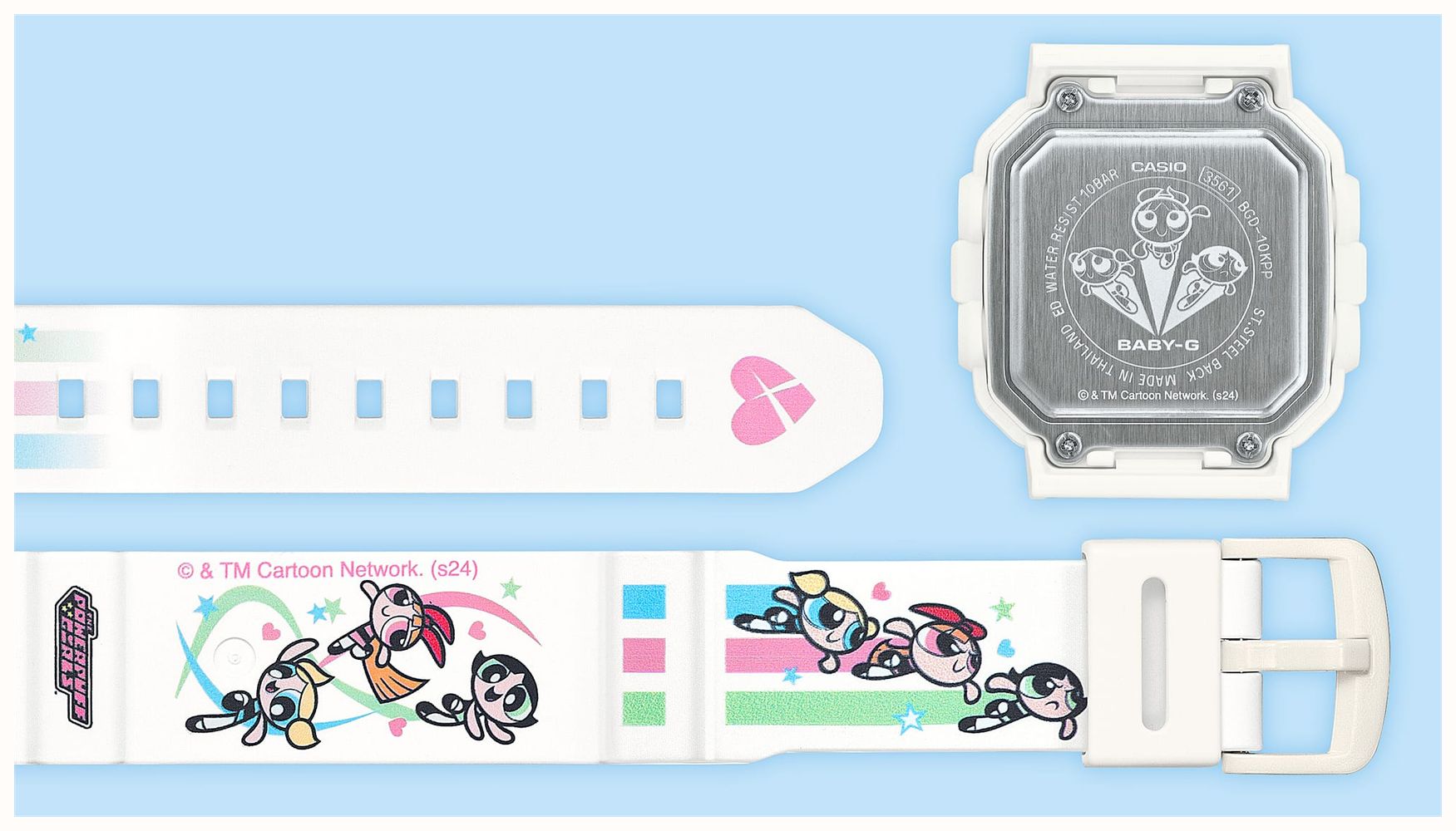 Casio BABY-G PowerPuff Girls Collaboration (49.7mm) Digital Dial ...
