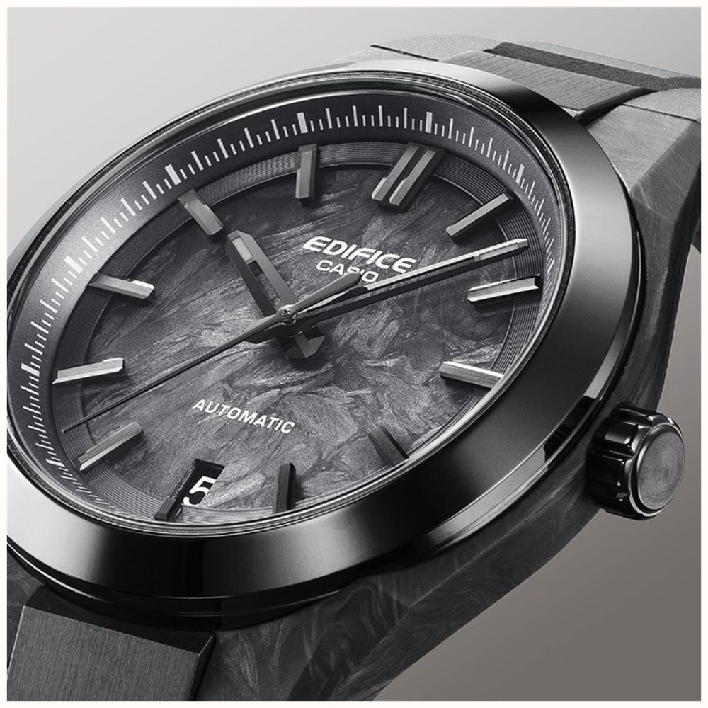 Casio Edifice EFK-100 Series Mechanical (40mm) Forged Carbon Dial ...