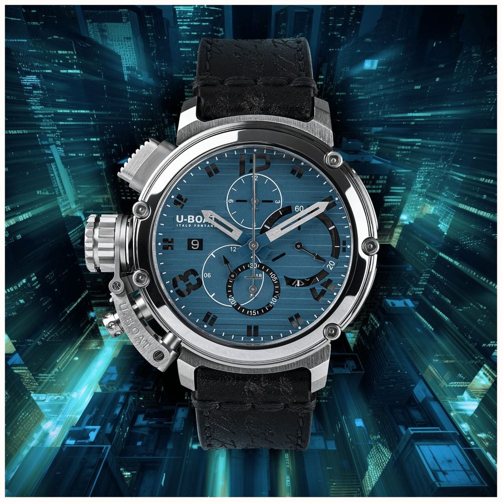 U-Boat Chimera Chronograph SS Blu Limited Edition (46mm) Blue Dial ...