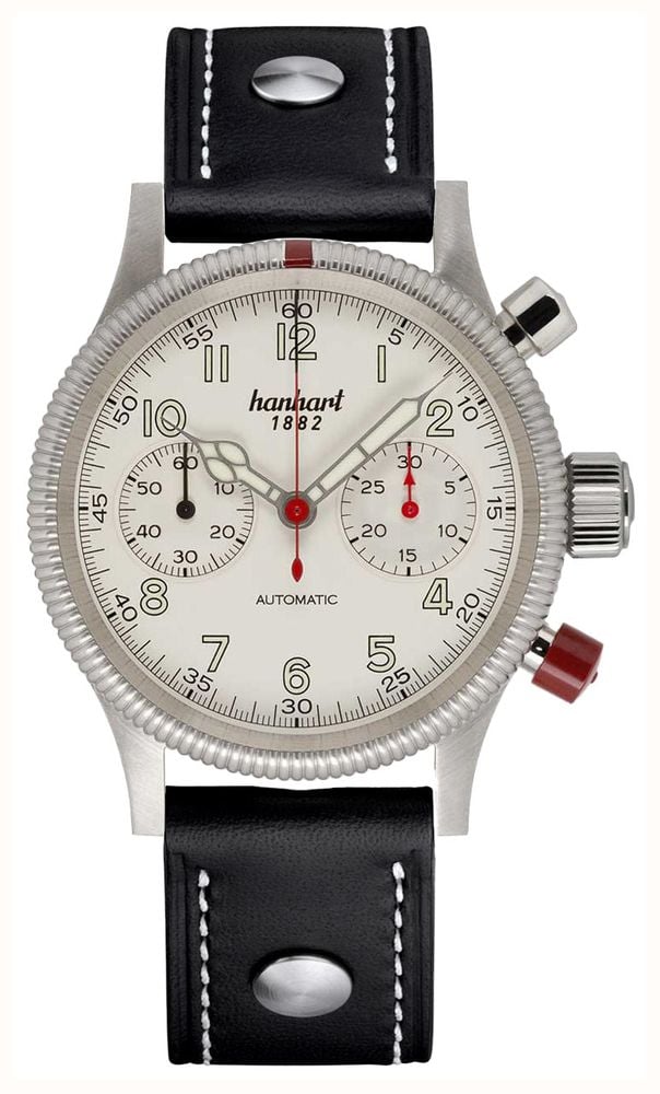 Hanhart PIONEER Mk II Automatic Chronograph (40mm) Antique White Dial ...