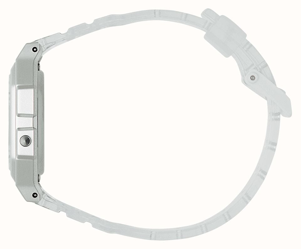 Casio F-91 Digital Dial / Transparent Resin Strap F-91WS-7EF - First ...