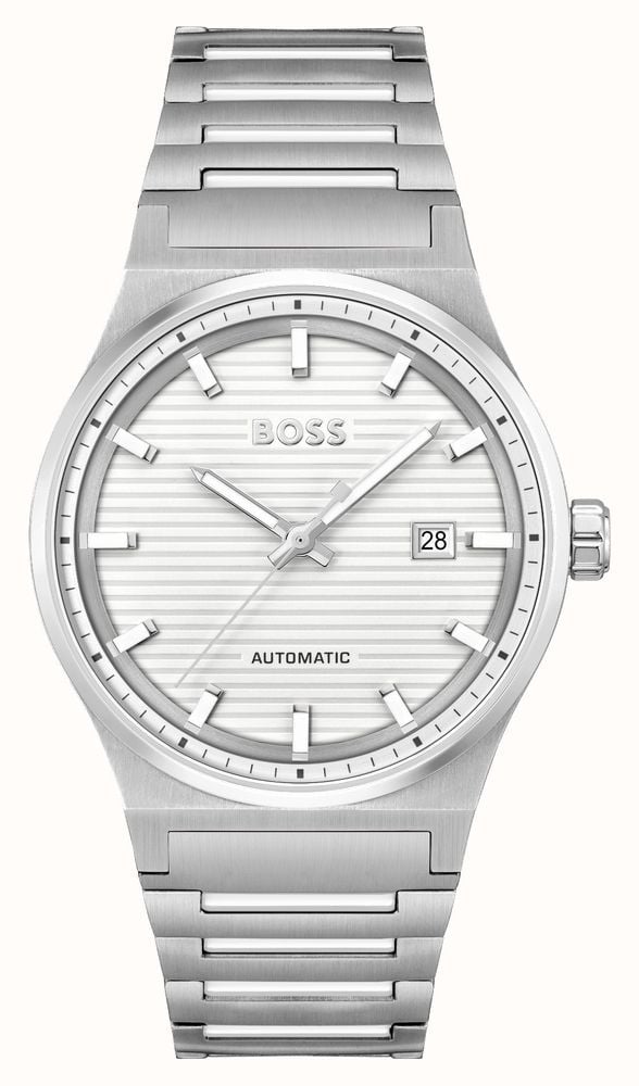 Silver boss watch store