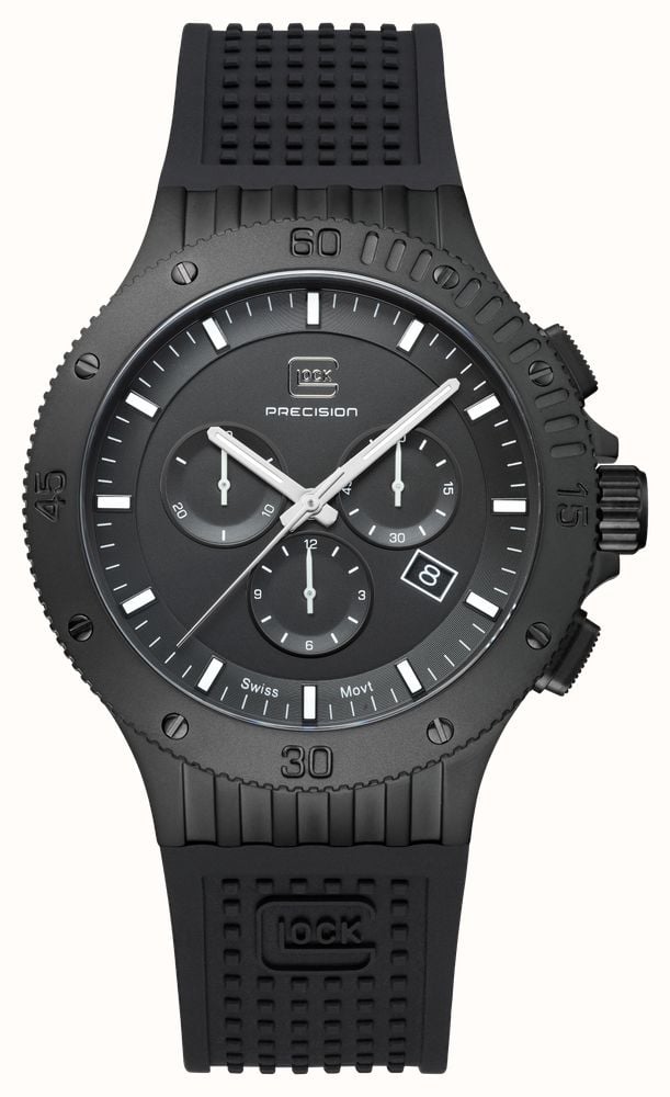 GLOCK Precision Quartz Chronograph (44mm) Black Dial / Black RTF ...