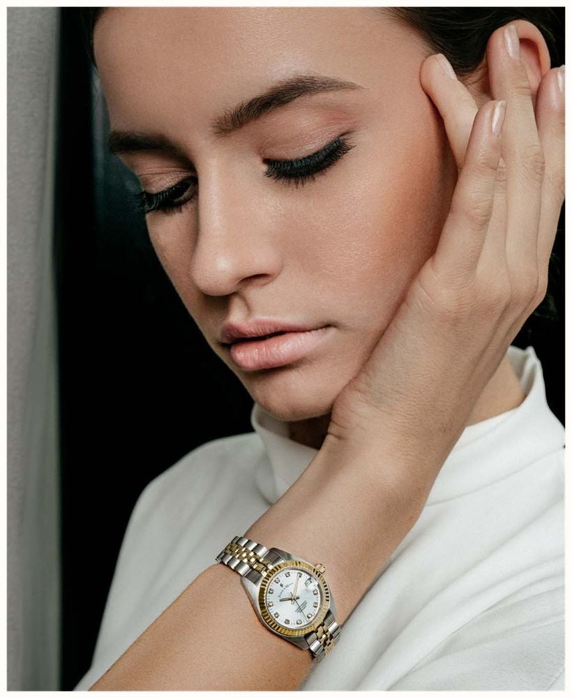 Jacques Du Manoir Inspiration Crystal (26mm) Silver Dial / Two-Tone ...
