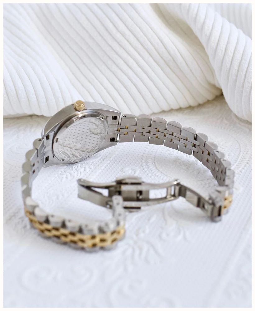 Jacques Du Manoir Inspiration Crystal (26mm) Silver Dial / Two-Tone ...