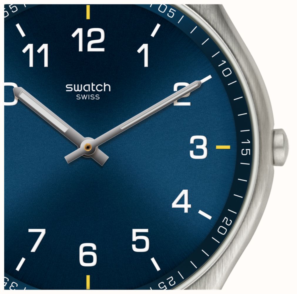 Swatch Skin Suit Blue (42 Mm) Cadran Bleu / Bracelet Réglable En Acier ...