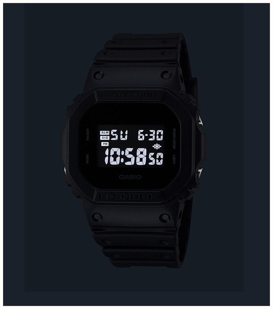 Casio G-Shock 5600 (42.8mm) Digital Dial / Black Bio-Based Resin Strap ...