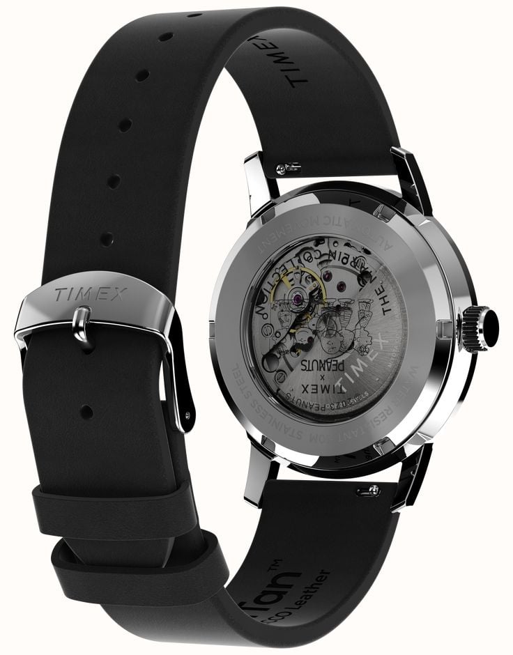 Timex Marlin Automatic X Peanuts Snoopy Flying Ace (40mm) Silver Dial ...