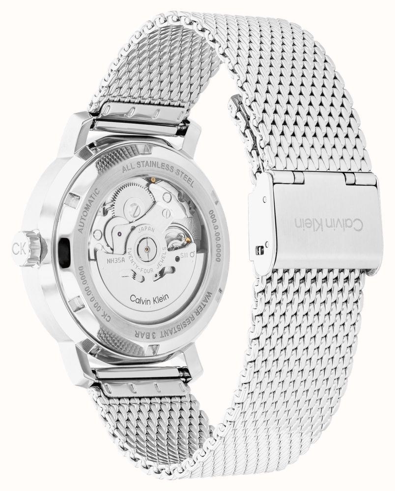 Calvin Klein Iconische Automatische (40 Mm) Groene Skeleton 25300005 ...