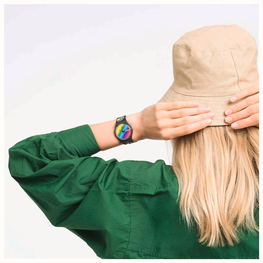 Swatch Flower Power GO WITH THE 'BOW Bioceramic Watch SO31B101 - First ...