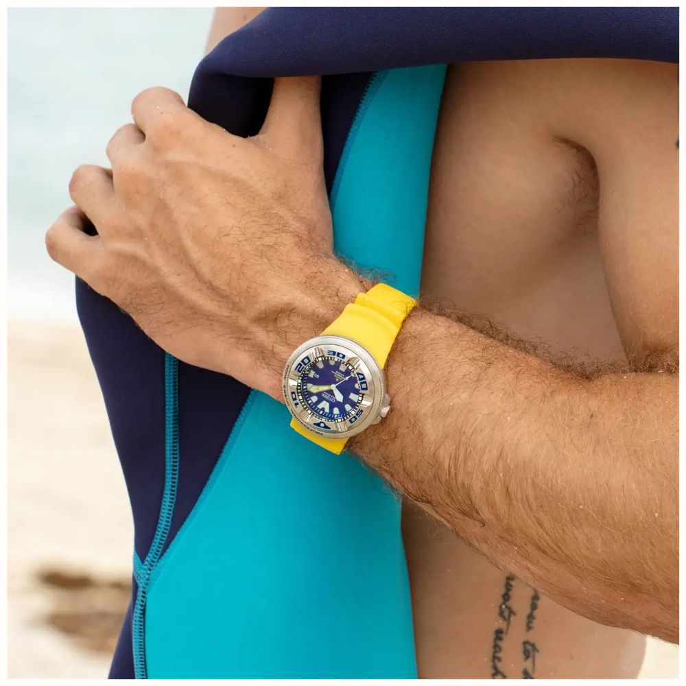 Citizen Promaster Diver 'Ecozilla' | Eco-Drive | Blue Dial | Yellow ...