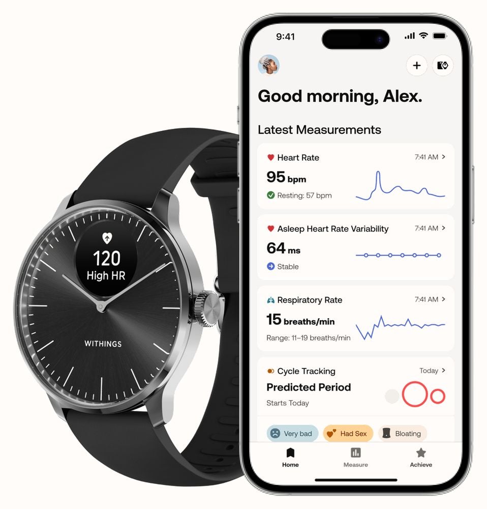 Withings ScanWatch Light - Hybrid Smartwatch (37mm) Black Dial / HWA11 ...