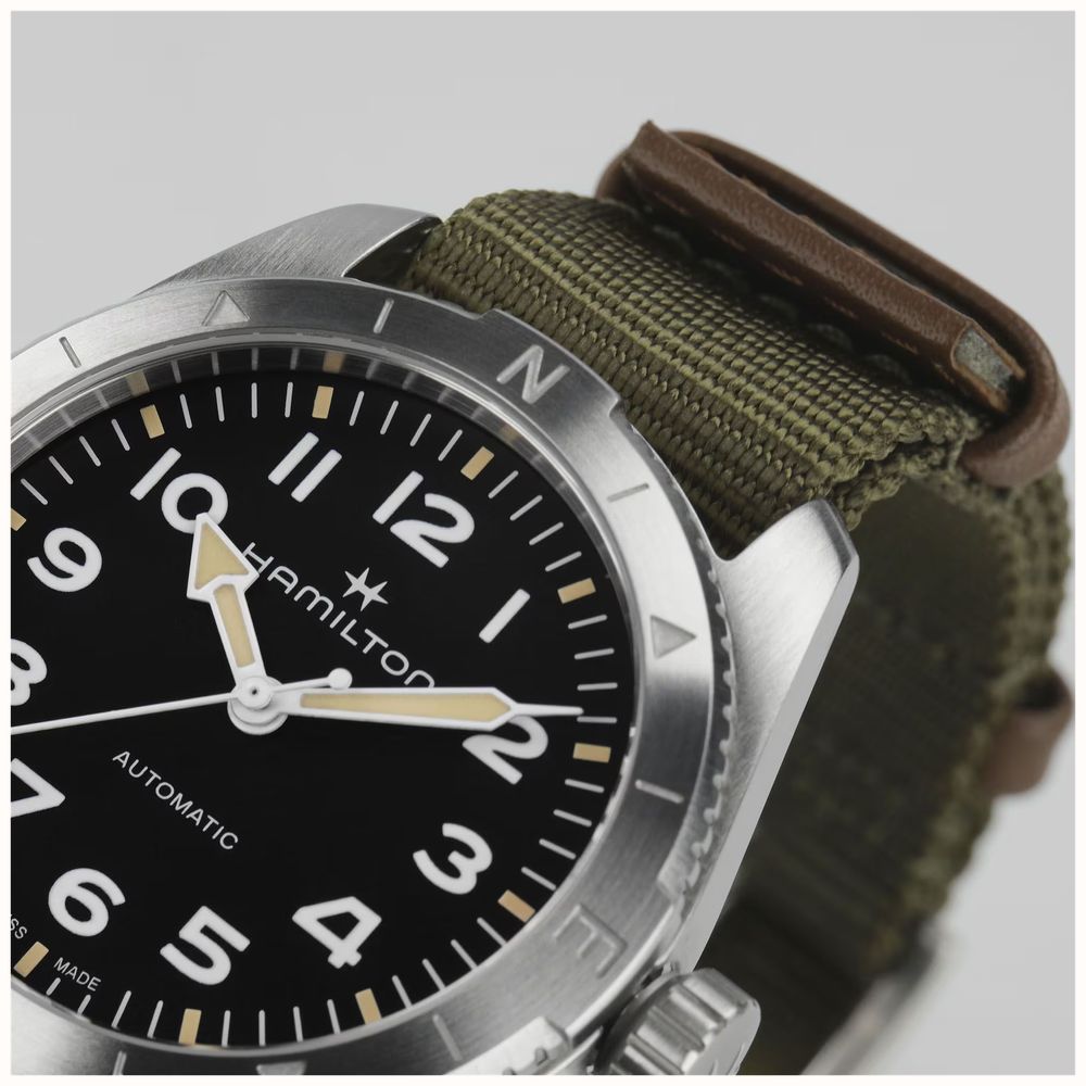 Hamilton Khaki Field Expedition Automatic (37mm) Black Dial / Green ...