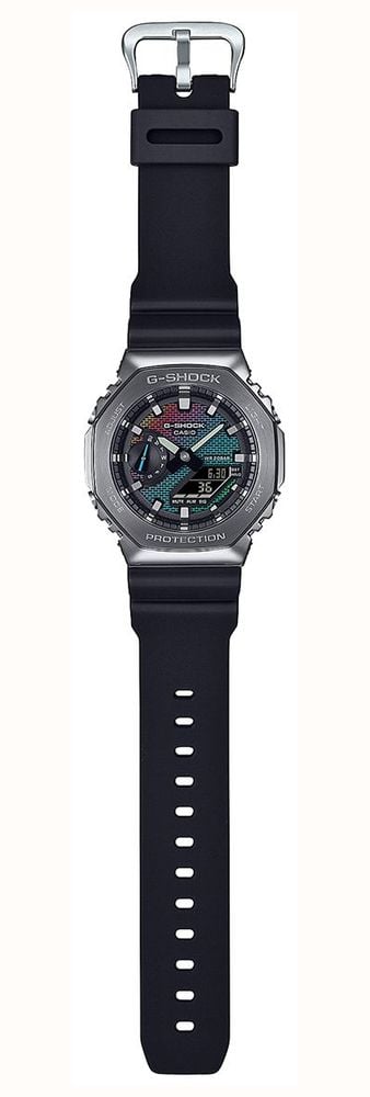 Casio Men's G-Shock (44.4mm) Rainbow Dial / Black Bio-Based Resin Strap GM-2100BRW-1AER - First ...