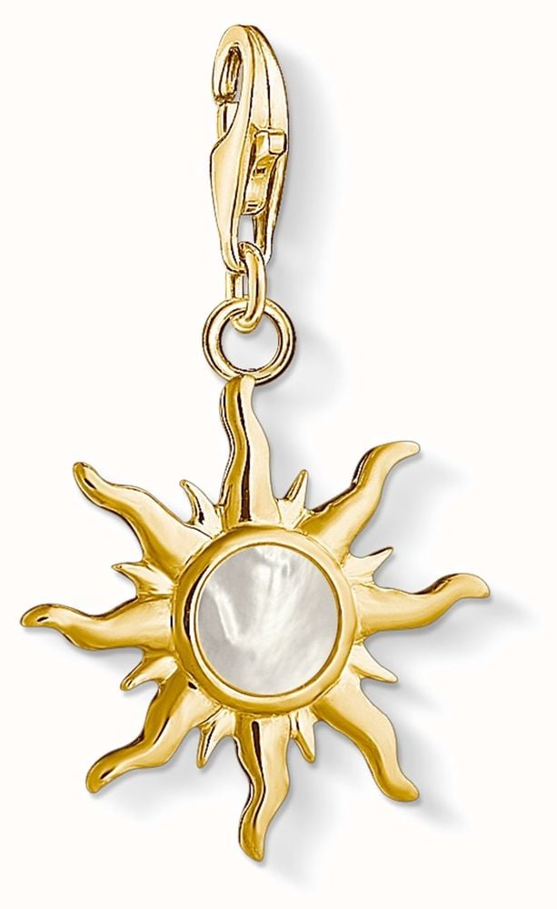 Thomas Sabo Jewellery Gold Plated Sun With Mother of pearl Stone Charm 1534 429 14