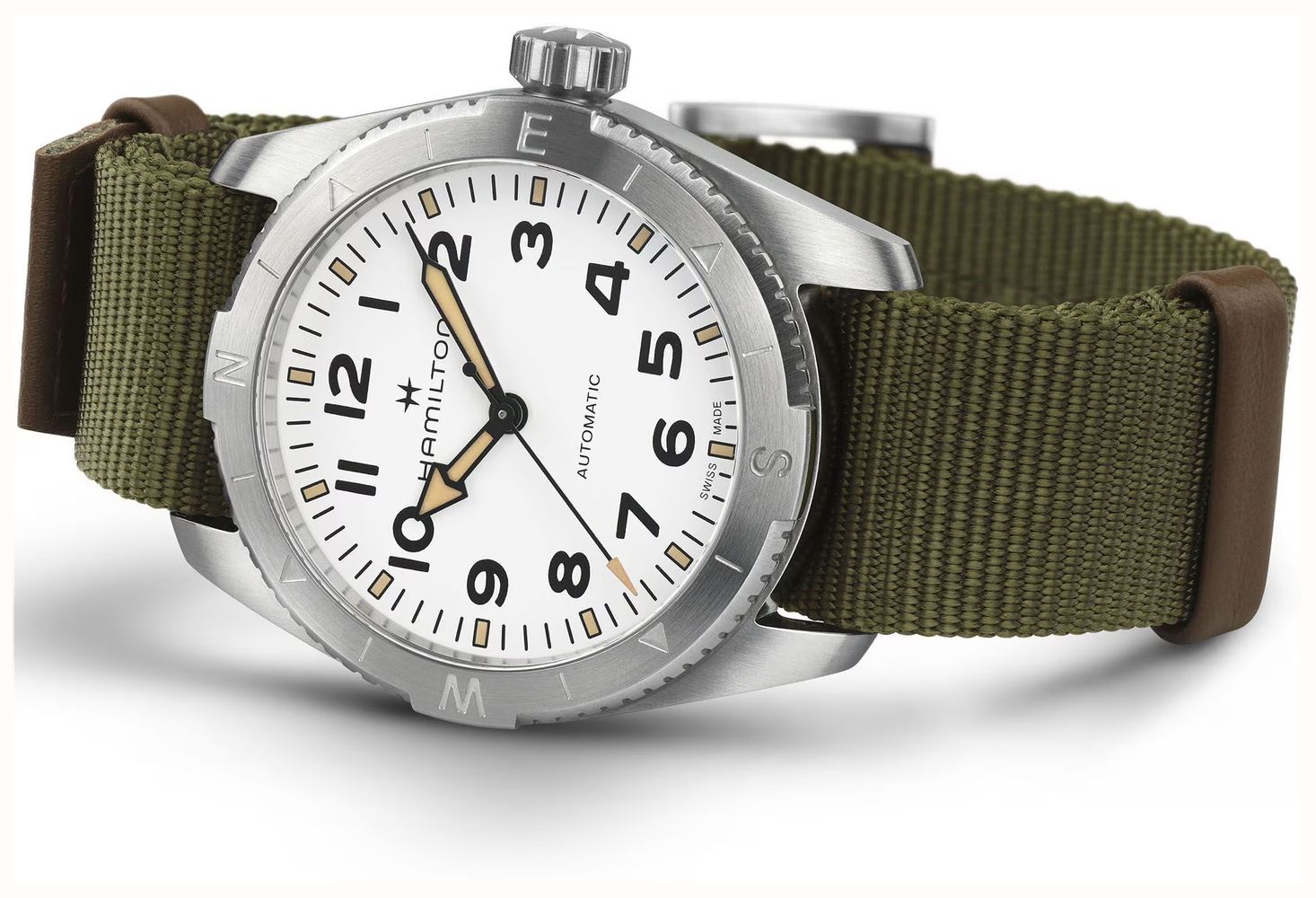 Hamilton Khaki Field Expedition Automatic (37mm) White Dial / Green ...
