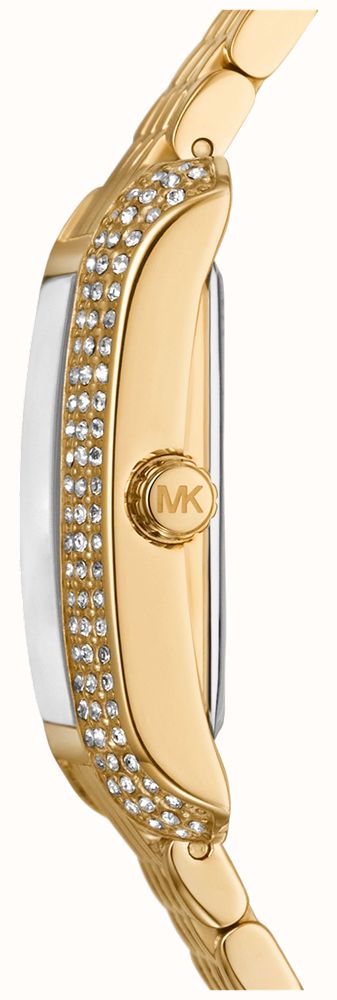 Michael Kors Women's Emery (27mm) White Dial / Gold-Tone Stainless ...