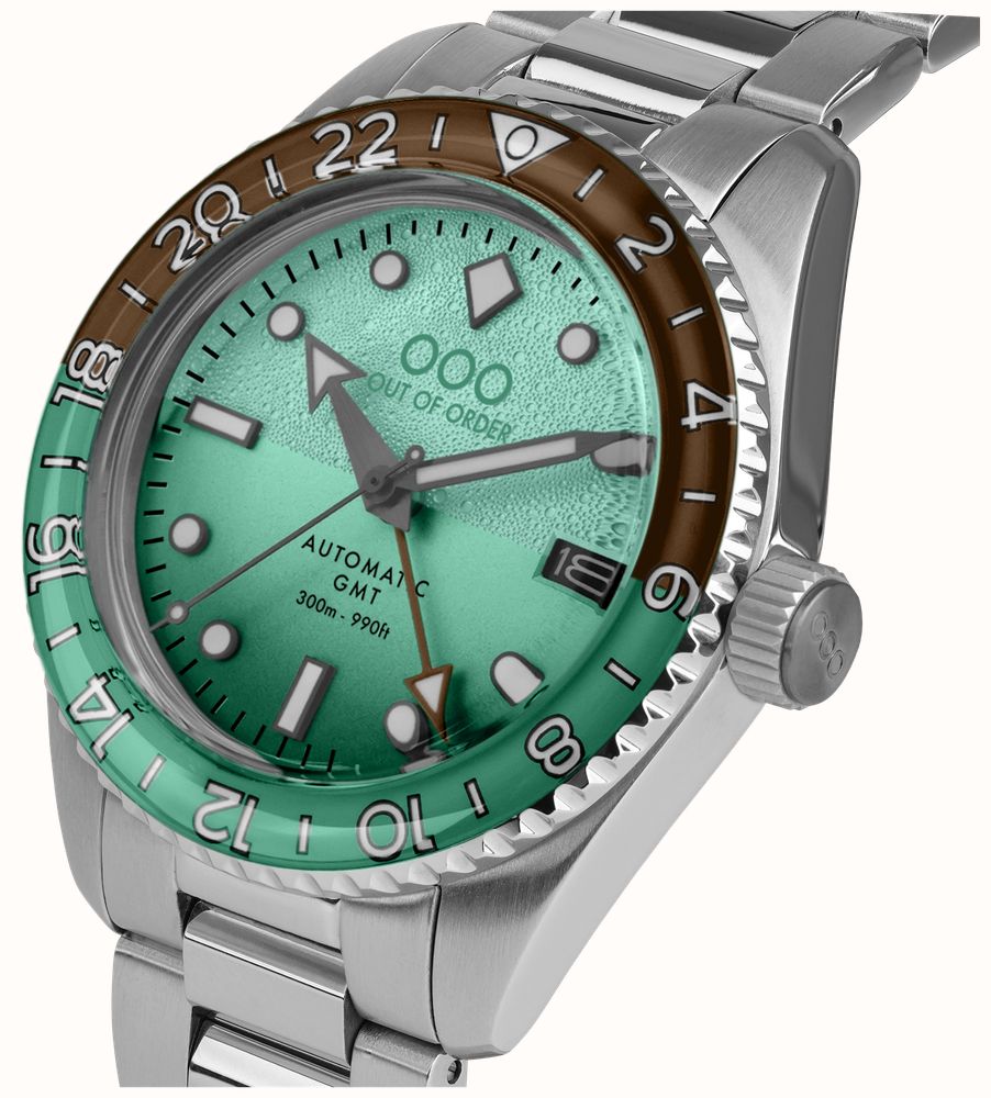 Out Of Order After 8 Automatic GMT (40mm) Mint Green Dial / OOO.001-25 ...