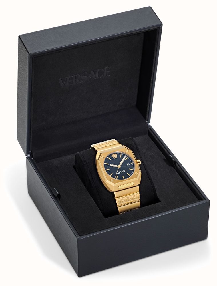 Versace ANTARES (41.5mm) Black Dial / Gold-Tone Stainless Steel ...