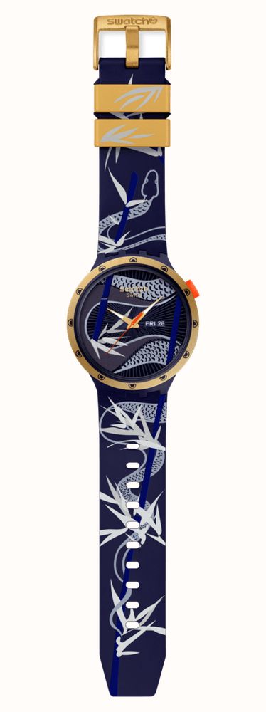 Swatch Year Of The Snake - BLUE AND GOLDEN LITHE DANCER (47mm) Blue ...