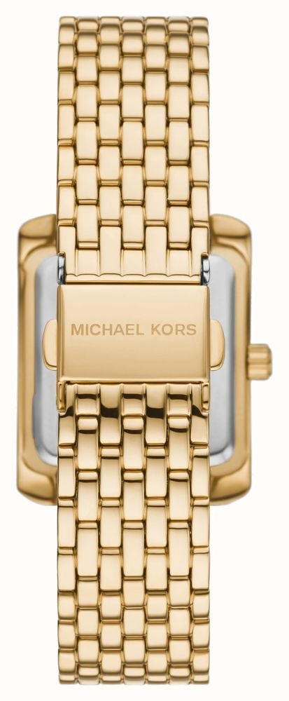 Michael Kors Women's Emery (27mm) White Dial / Gold-Tone Stainless ...