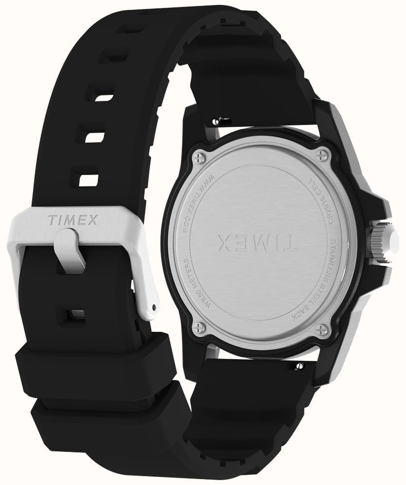 Timex Diver Style (42mm) Black Dial / Black Silicone Strap TW5M61200 ...