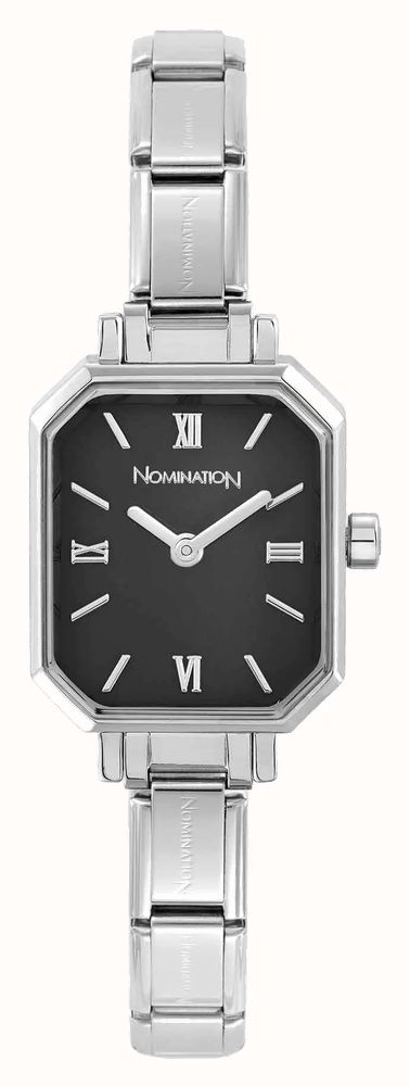 Nomination PARIS Watch With Steel Strap RECTANGULAR Black 076030/012 ...