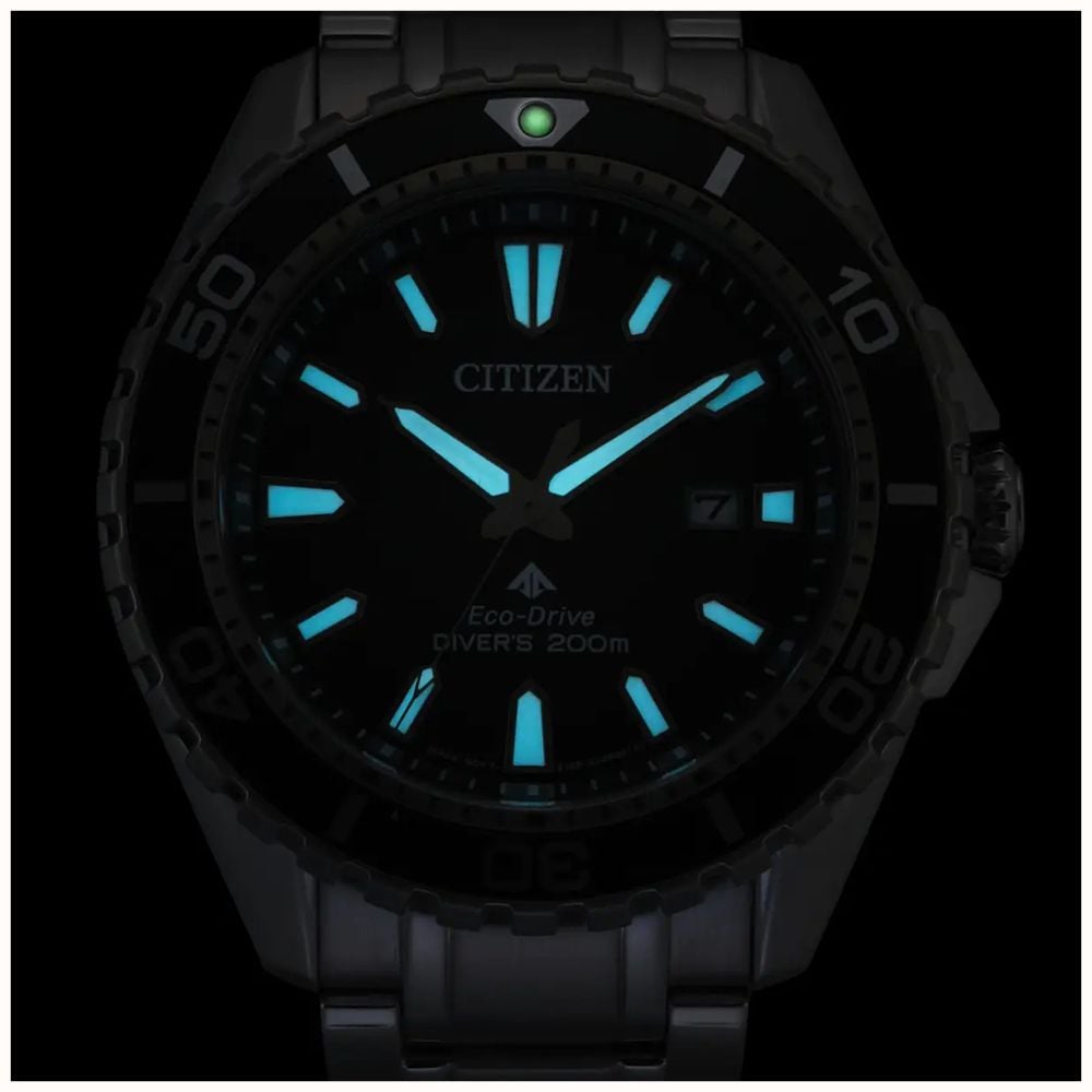 Citizen Men's Promaster Diver | Eco-Drive | Green Dial | Stainless ...
