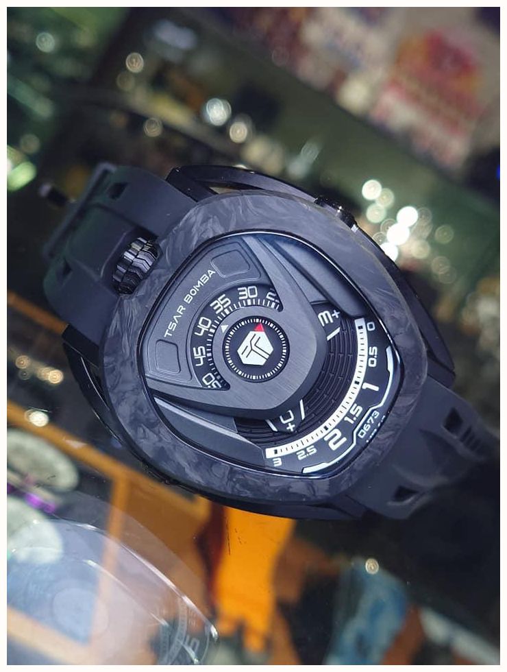TSAR BOMBA Reactor Series Automatic (44mm) Carbon Black Dial / Black ...