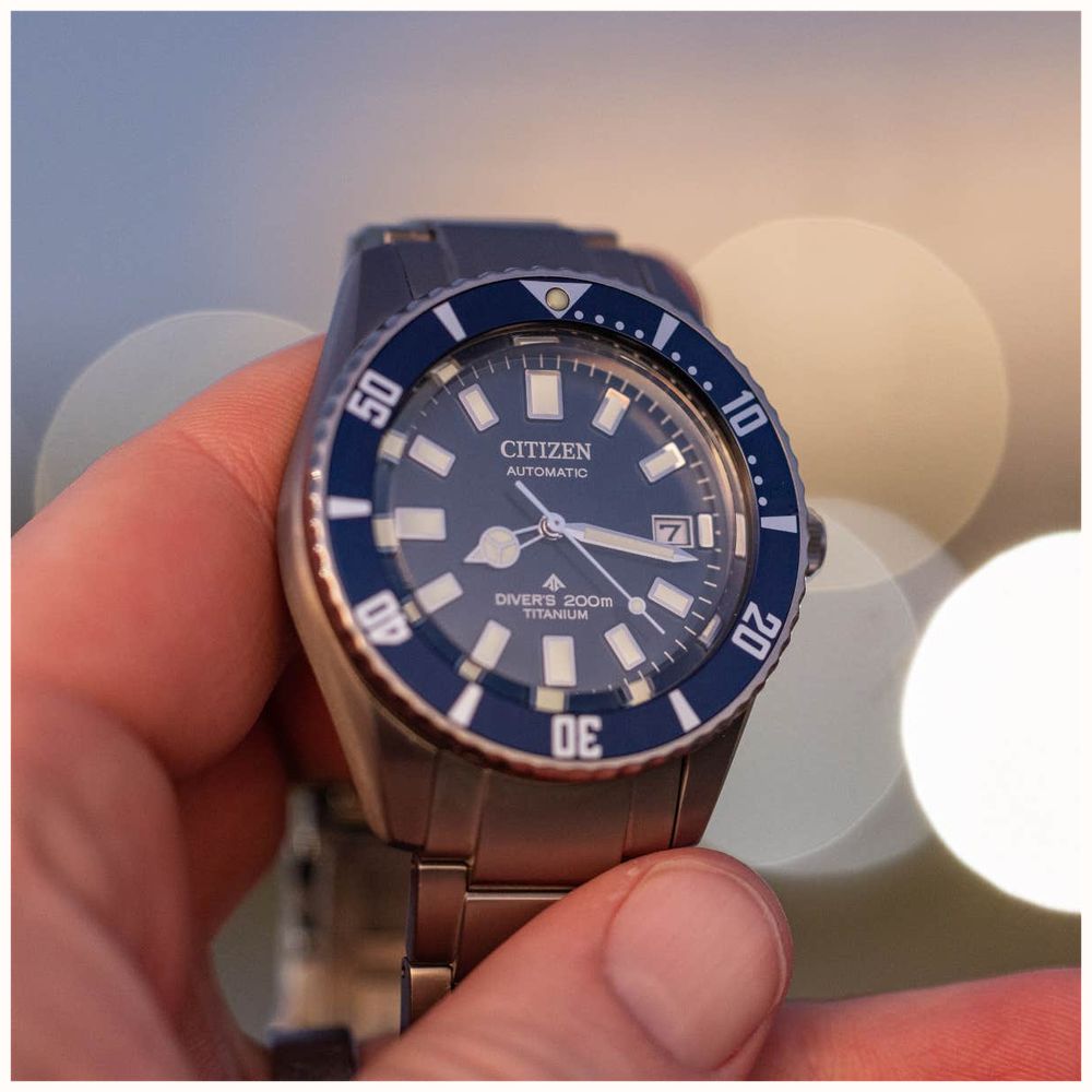 Citizen Promaster Diver Automatic Super Titanium (41mm) Blue Dial ...