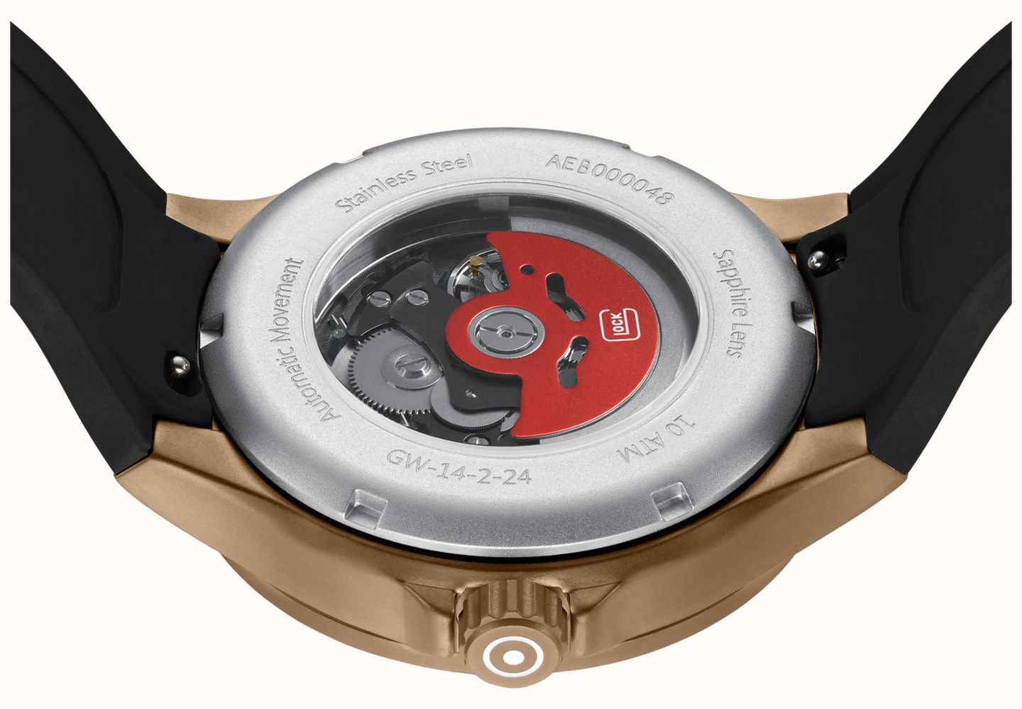 GLOCK Precision Skeleton Automatic (44mm) Black Dial / Black RTF ...