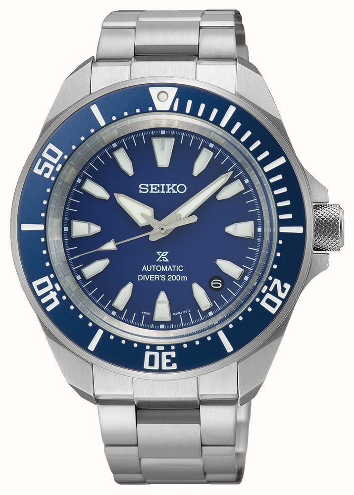 Seiko Prospex 4R Compact Mechanical Diver (41.7mm) Cobalt Blue Dial ...
