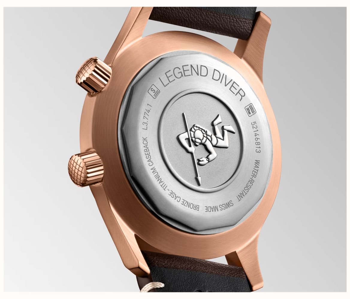 LONGINES Legend Diver Bronze Automatic (42mm) Green Dial / Brown ...