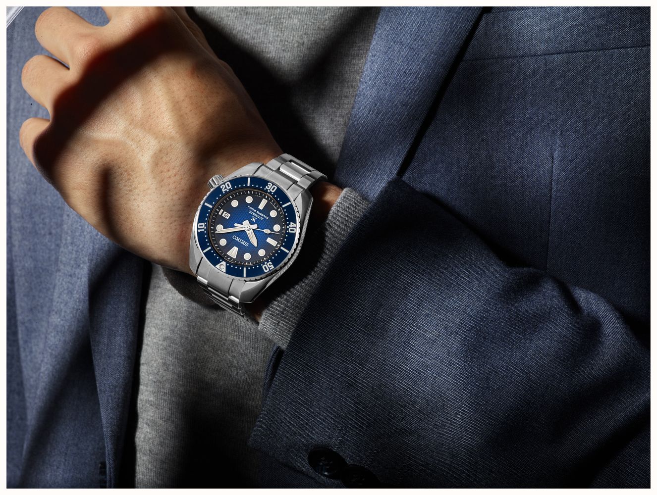 Seiko Prospex King Sumo Blue ‘Gradation’ Diver SPB321J1 - First Class ...