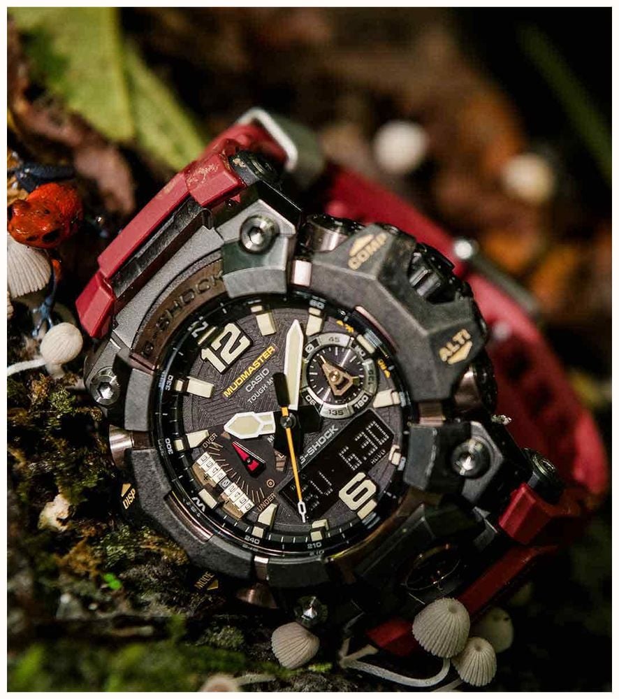 Casio G-Shock Master Of G Mudmaster B1000 Carbon Core Tough Solar - Red GWG-B1000-1A4ER - First ...