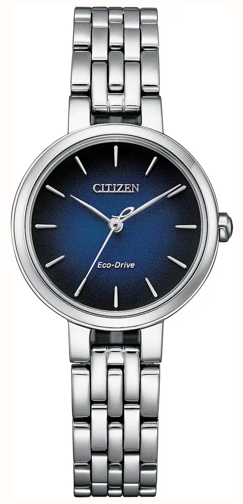 Citizen L Silhouette Eco-drive (28mm) Cadran Bleu Foncé Fumé / Bracelet ...