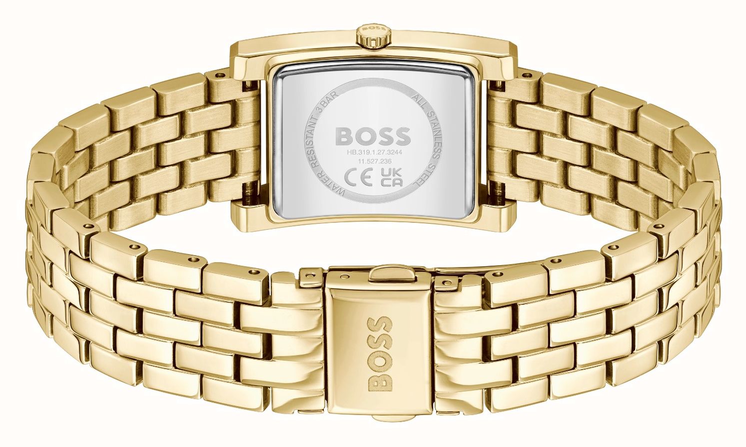 BOSS Cadran Doré Lucy (22 Mm) Pour Femme / Bracelet En Acier Inoxydable ...