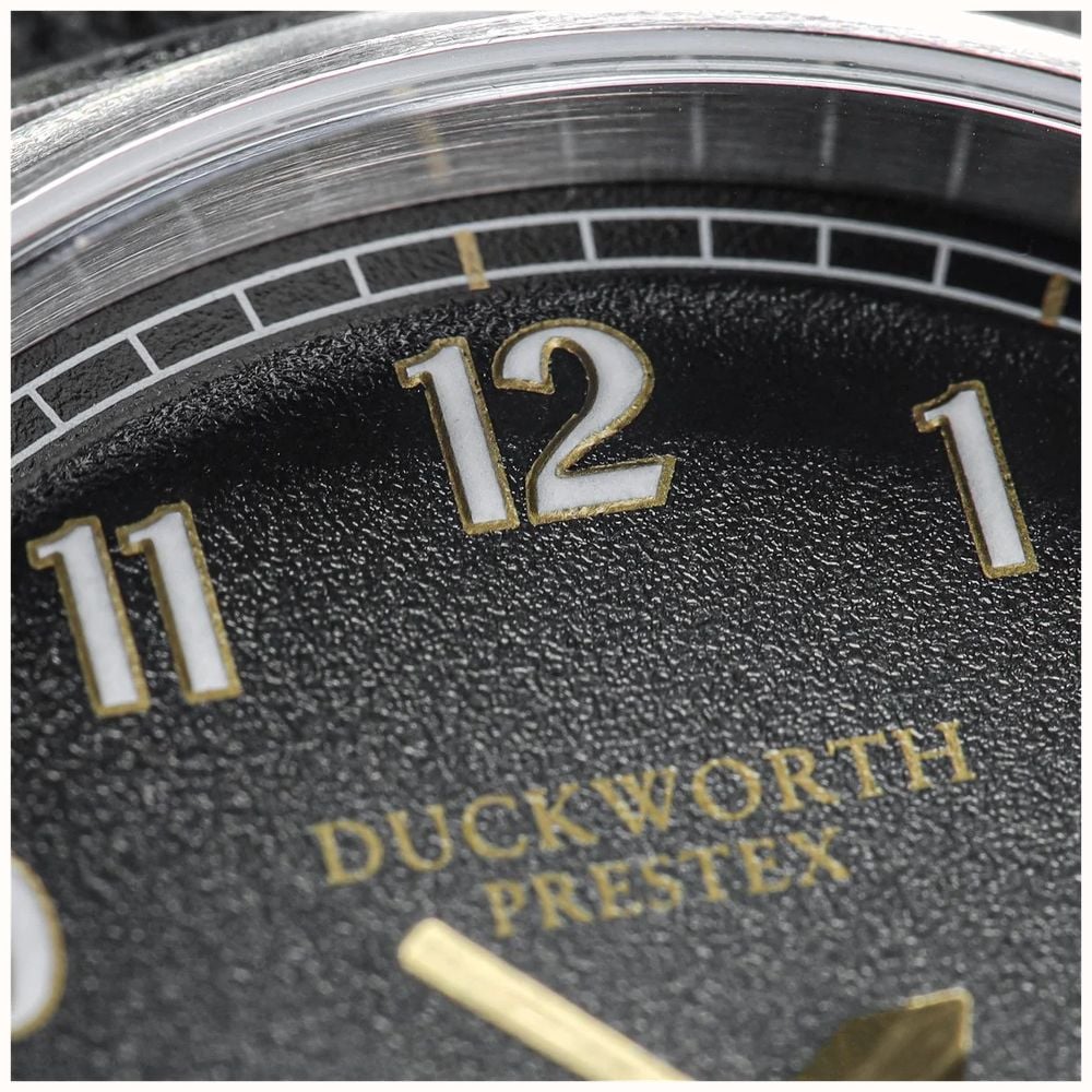 Duckworth Prestex Verimatic (39mm) Black Fumé Dial / Brown Horween ...