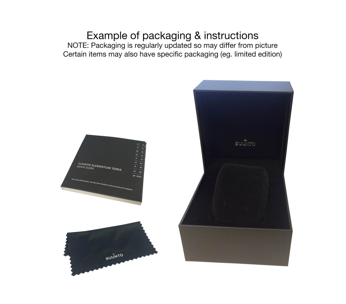 Suunto Urban 6 Premium-Lederarmband, Komplett Schwarz – 22 Mm (m) – Nur ...