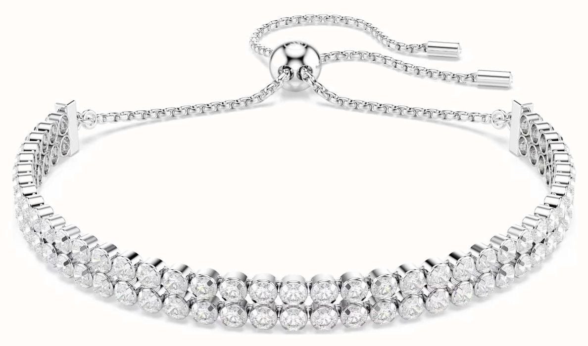 Swarovski Ladies Silver Matrix Tennis Bracelet 5678252 - First Class ...