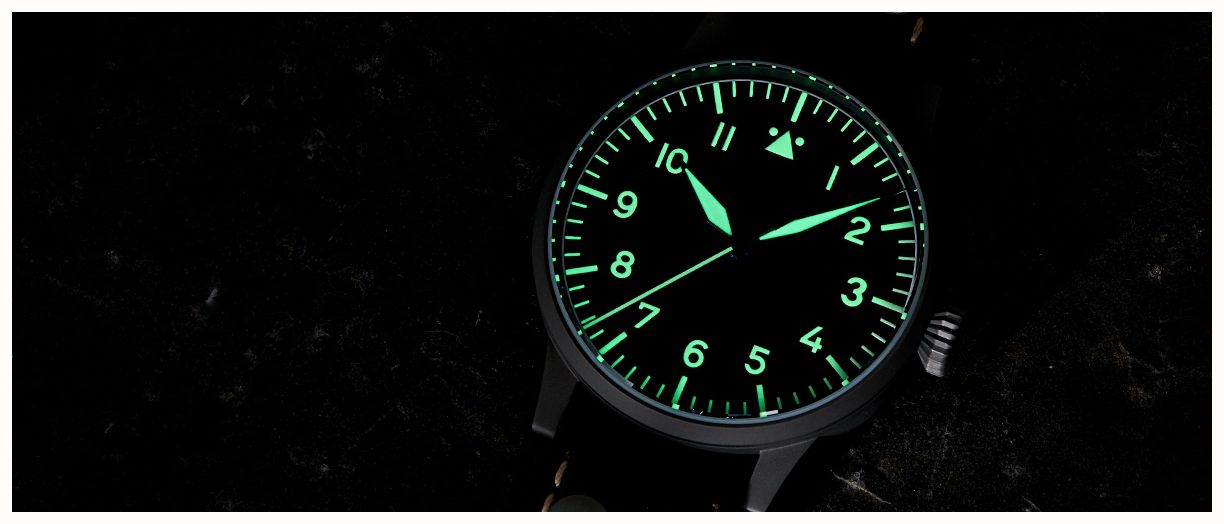 Laco Saarbrucken Automatic (45mm) Black Dial / Brown Calf Leather Strap ...