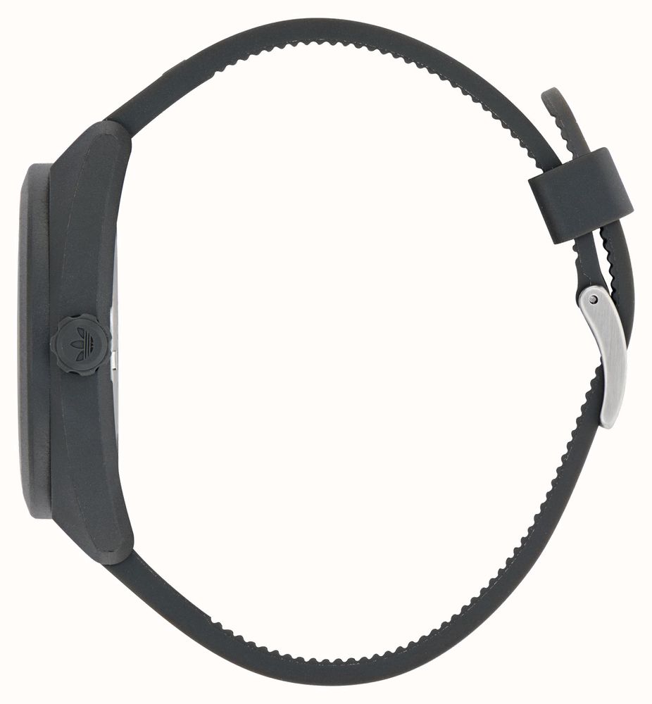 Adidas PROJECT THREE (42mm) Black Dial / Black Bio-Based PU Strap ...