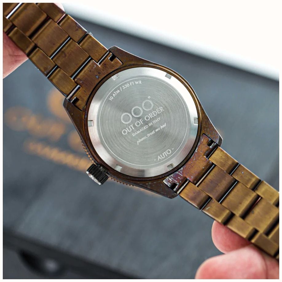 Out Of Order Grey Auto 2.0 (44mm) Grey Dial / Aged Stainless Steel OOO ...