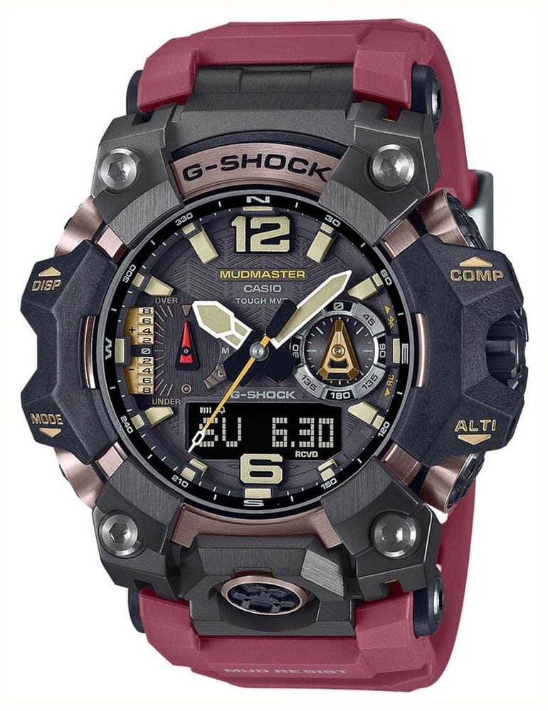 Casio G-Shock Master Of G Mudmaster B1000 Carbon Core Tough Solar - Red GWG-B1000-1A4ER - First ...