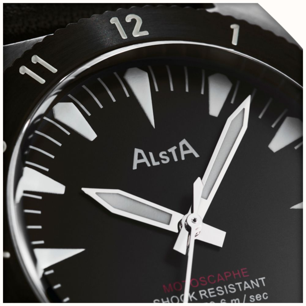 Alsta Motoscaphe 120 Automático (40 Mm) Mostrador Preto Sunburst ...