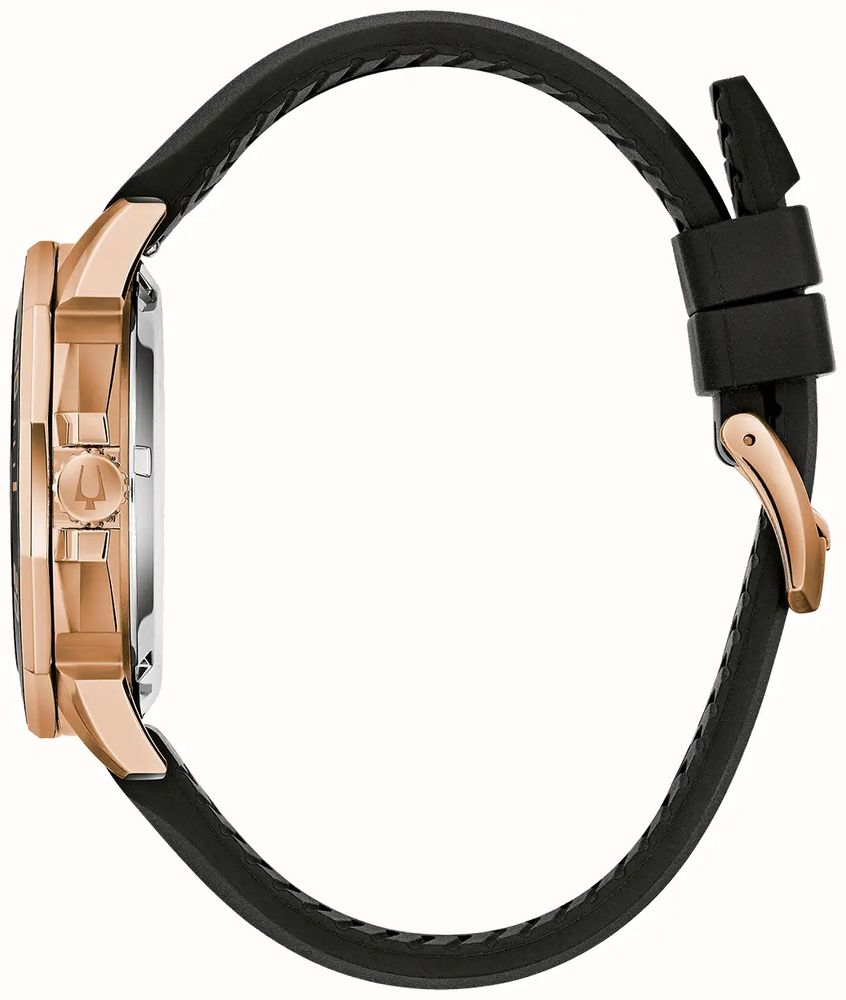 Bulova Marine Star Quartz (43 Mm) Braun Gemustertes Zifferblatt ...